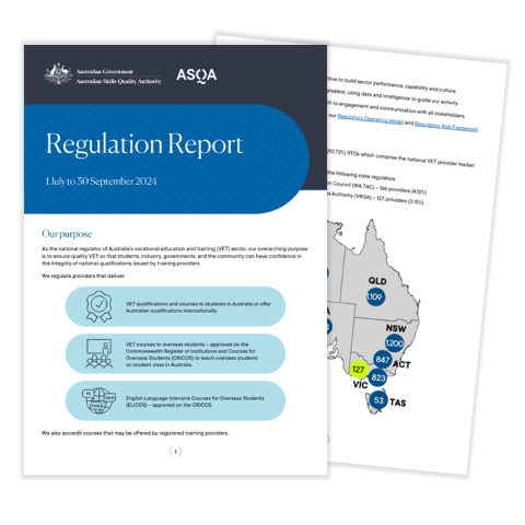 Regulation reporting | Australian Skills Quality Authority (ASQA)